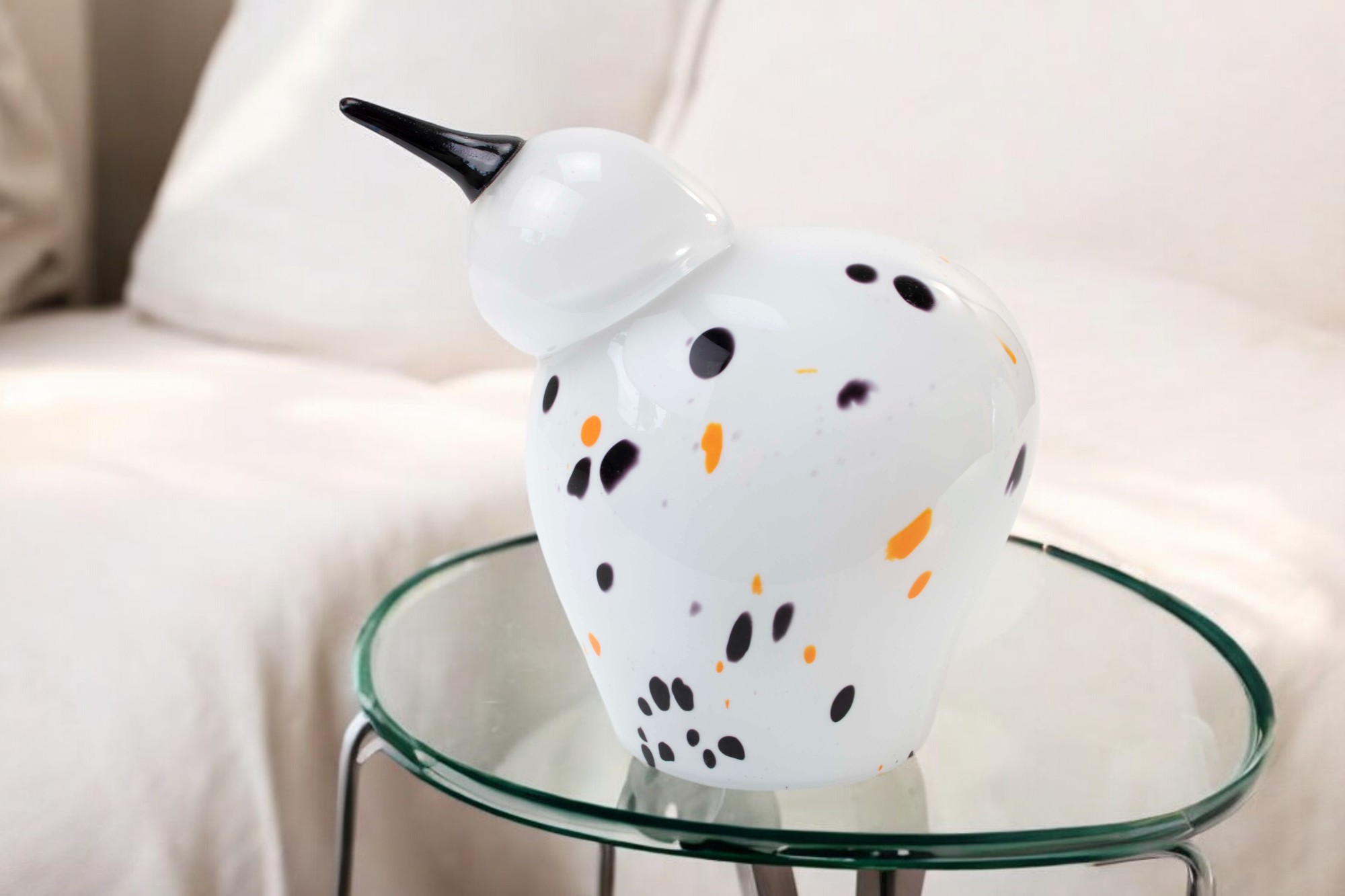 Glass Bird with Dots | - City of Glass